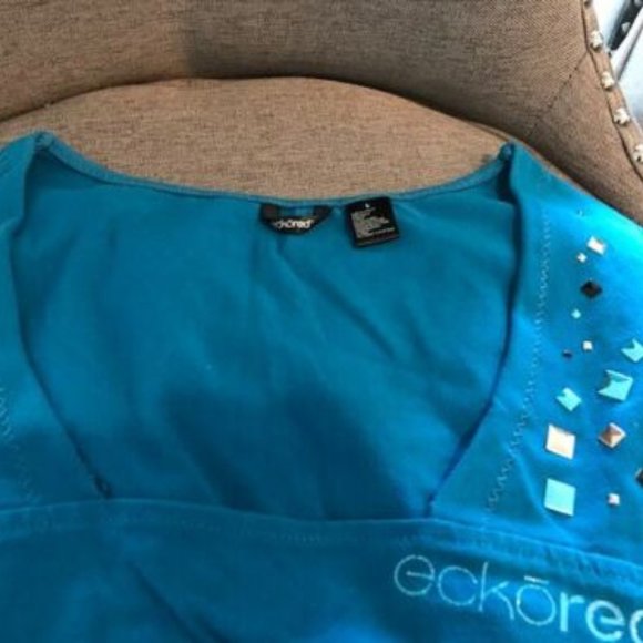 Ecko Unlimited | Tops | Ecko Red Tank Top Sequins Stretch Square Neck L ...